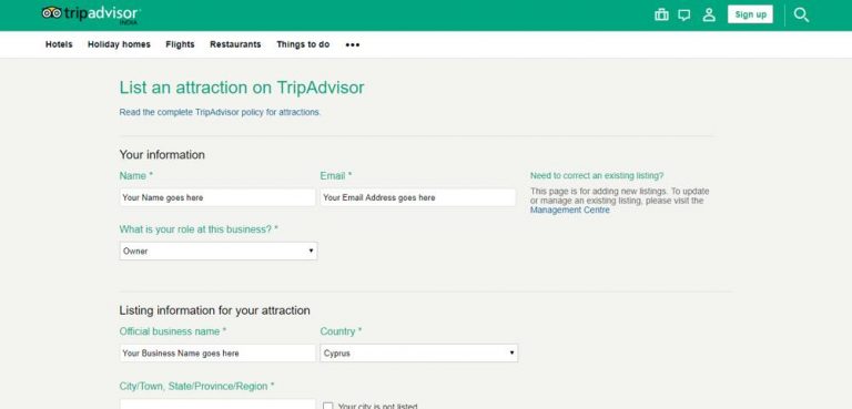 How to list your Business on TripAdvisor – ManfredK