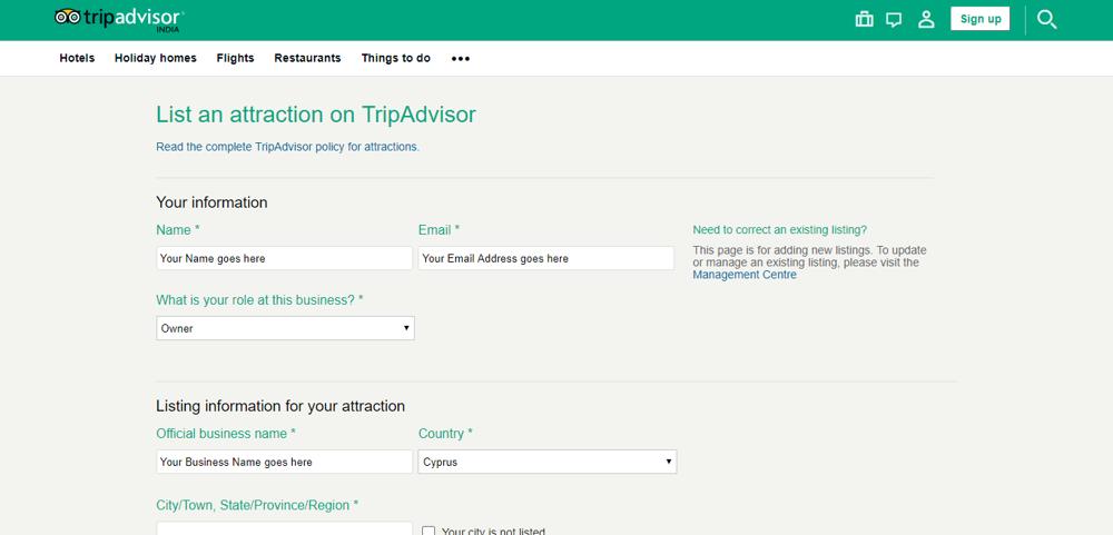How to list your Business on TripAdvisor – ManfredK